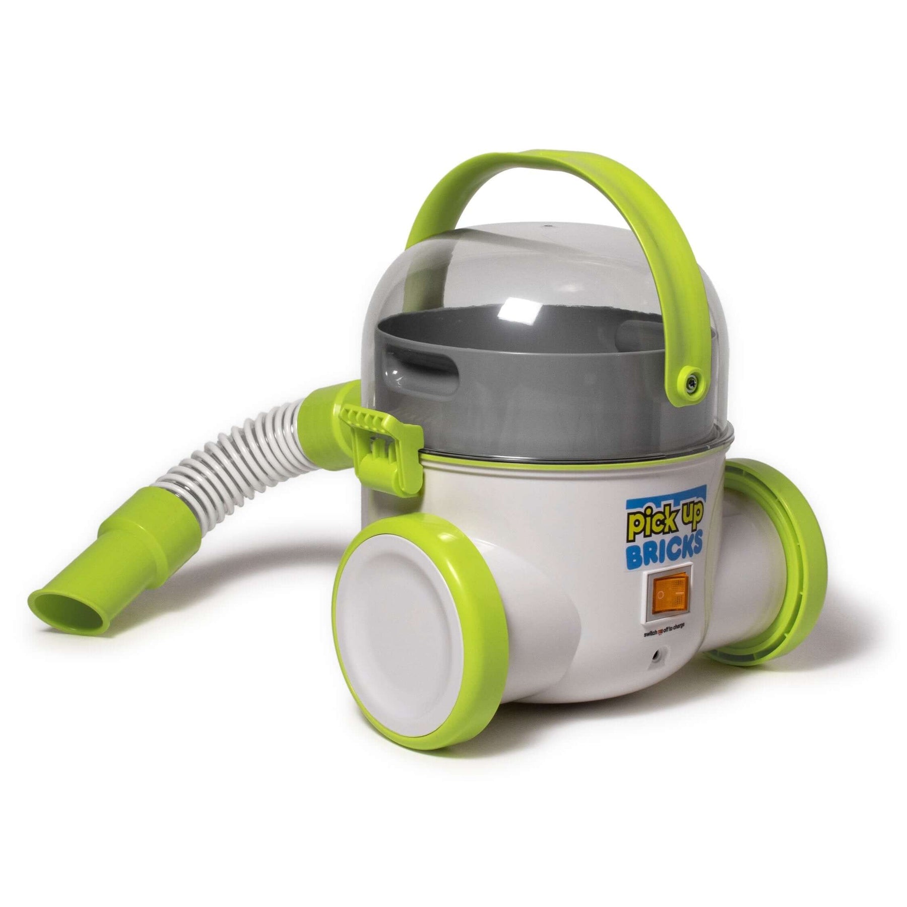 Pick-Up Bricks toy brick vacuum for kids sucks up LEGO® and more