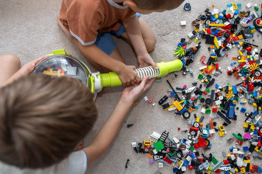 Pick-Up Bricks toy brick vacuum for kids sucks up LEGO® and more