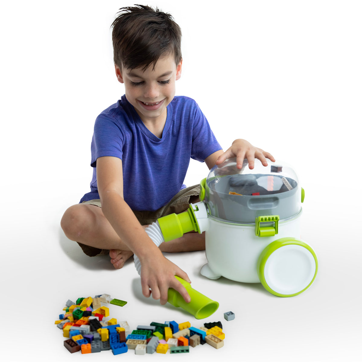 Pick-Up Bricks toy brick vacuum for kids sucks up LEGO™ and more – Pick ...